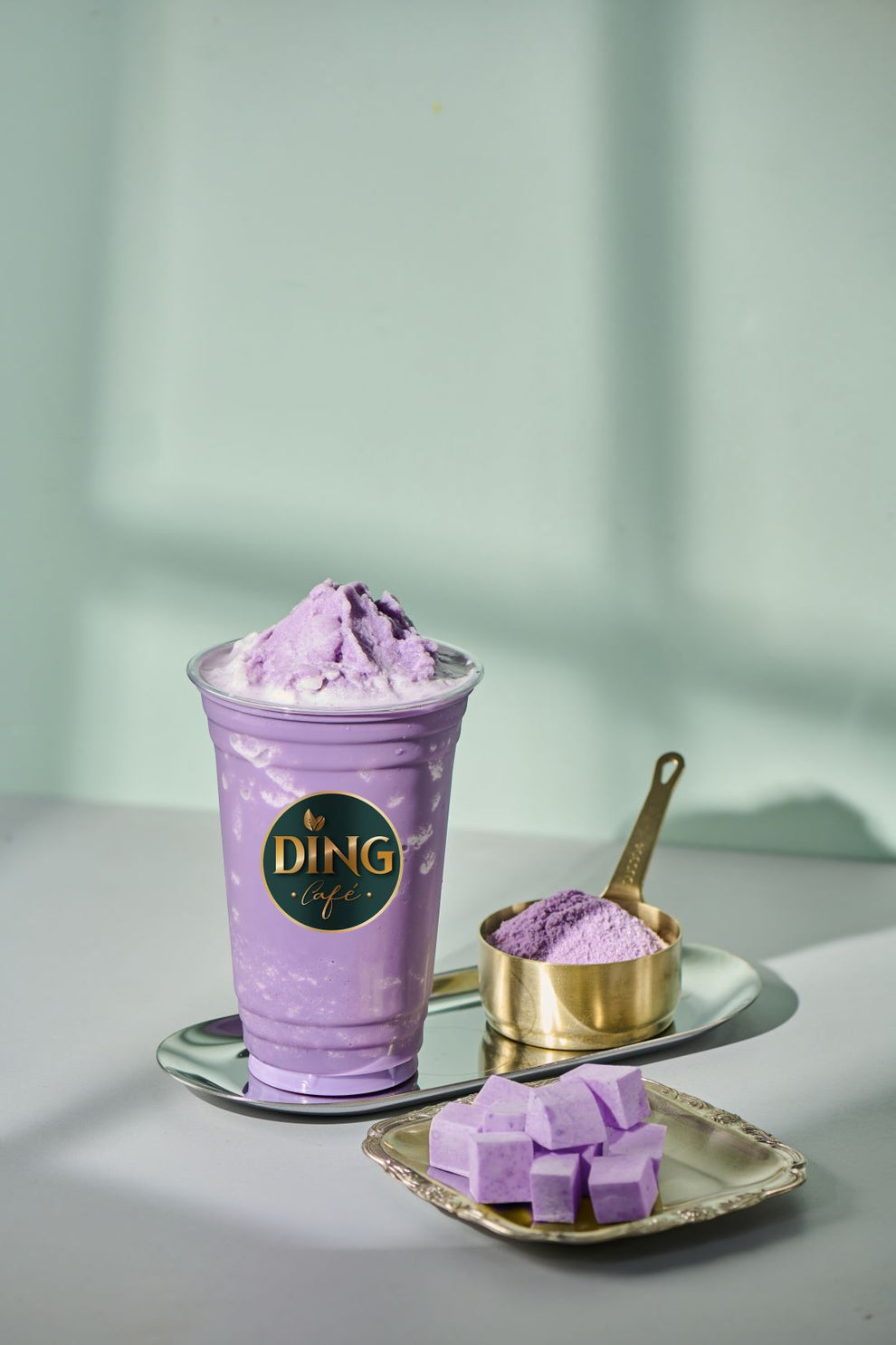 Ube Taro Smoothie - Purple Yam Blended Drink | Ding Cafe